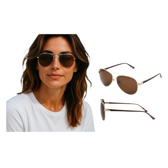 Foster Grant | Accessories | Foster Grant Premium Trupolar Gold Aviator ...